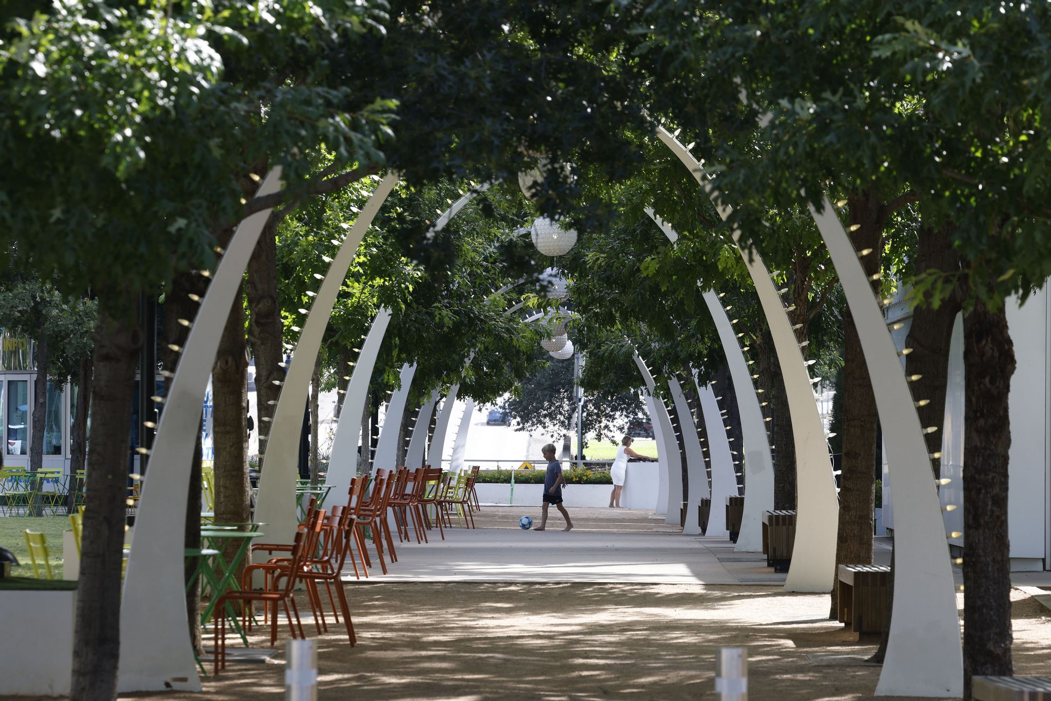 Local officials celebrate expansion of Klyde Warren Park
