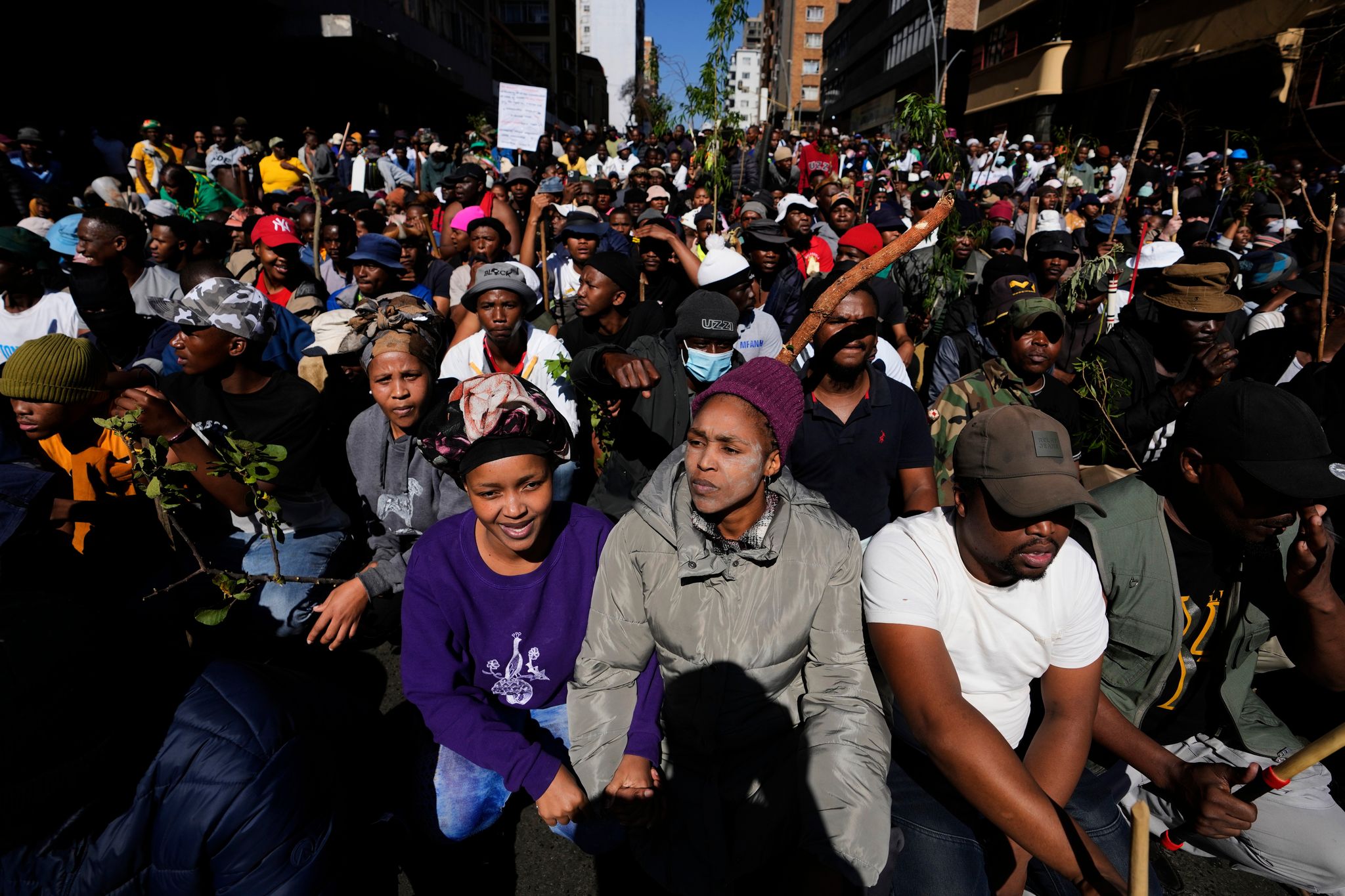 Anti-immigration protesters march in South Africa, as some immigrants ...
