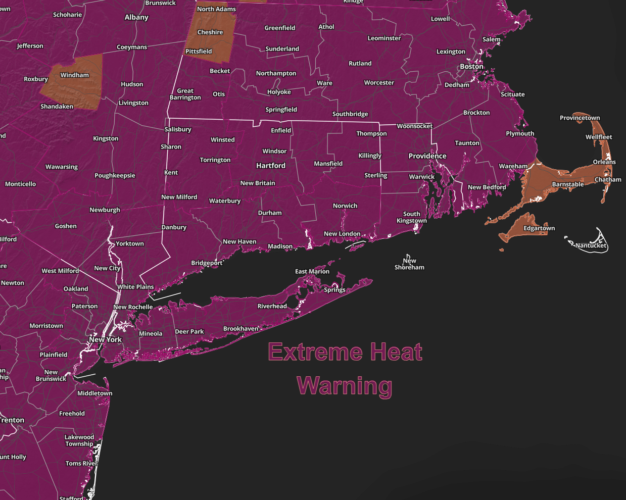 CT heat wave peaks Thursday and Friday as warnings take effect