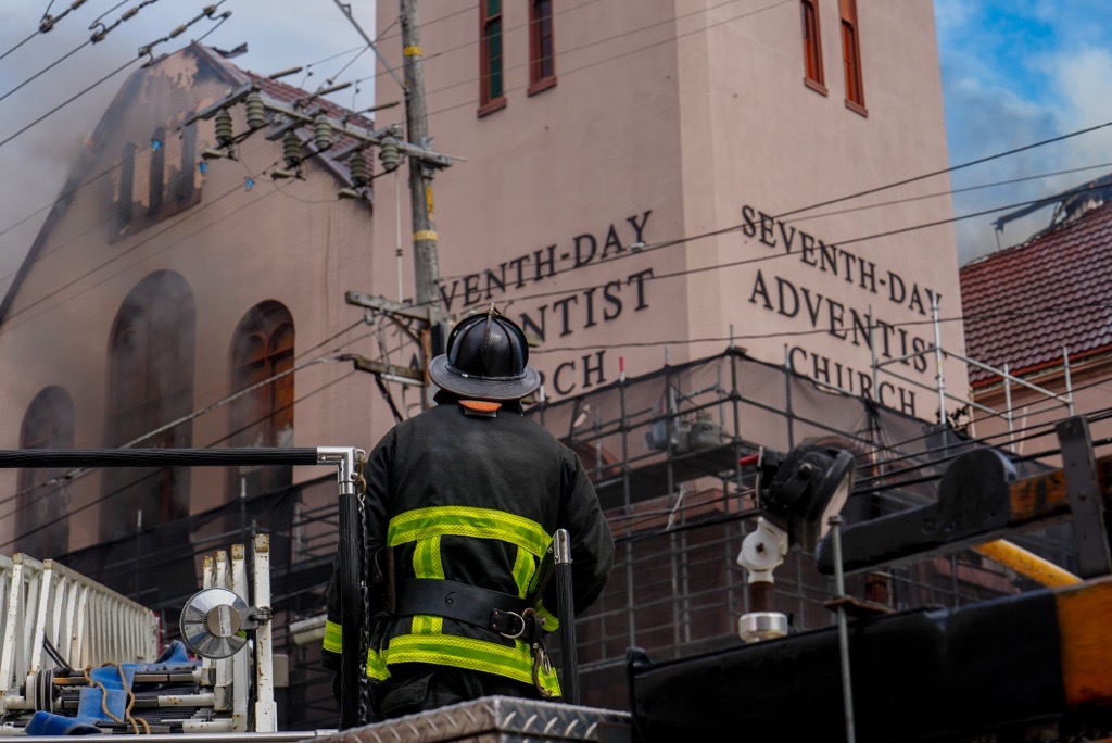 Construction work caused fire at historic San Francisco church