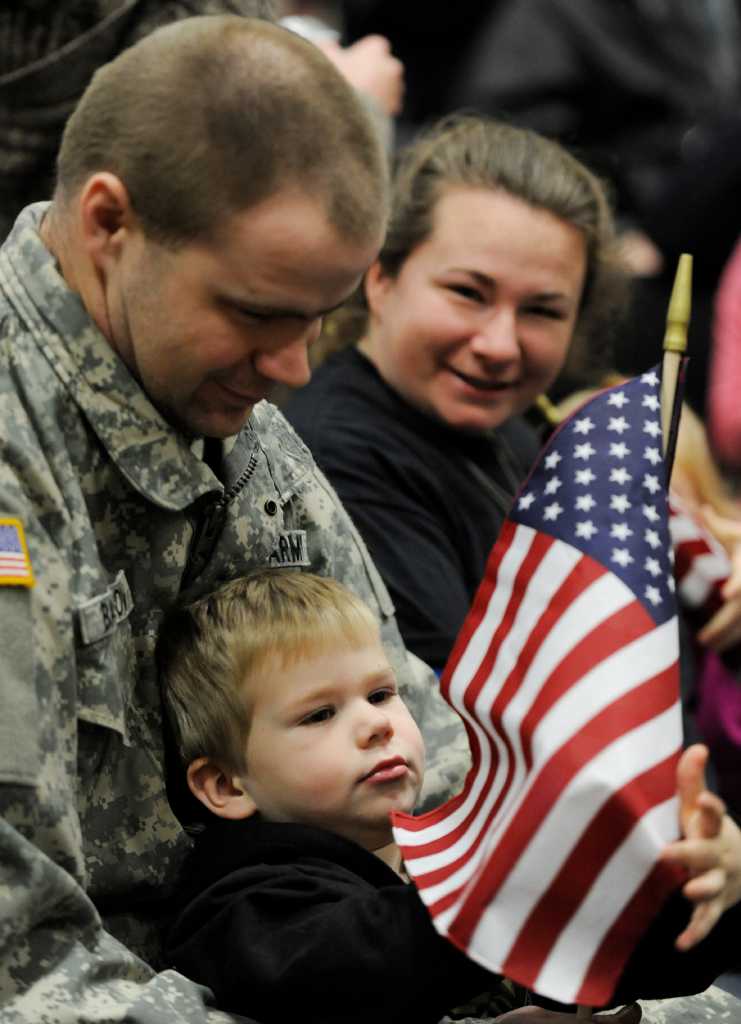Photos: Marching for service members