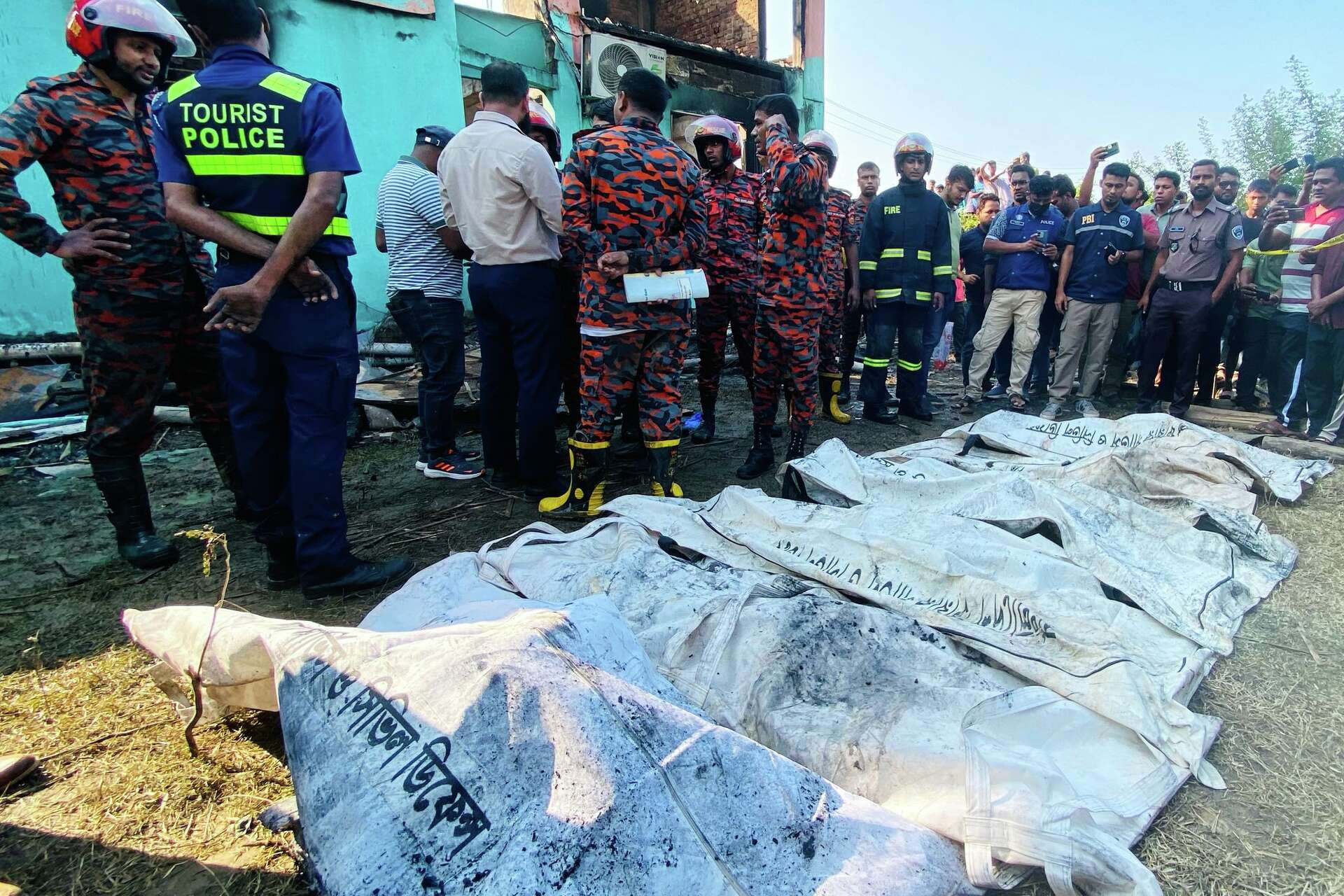 A fire guts a Bangladeshi beach resort, killing 10 people