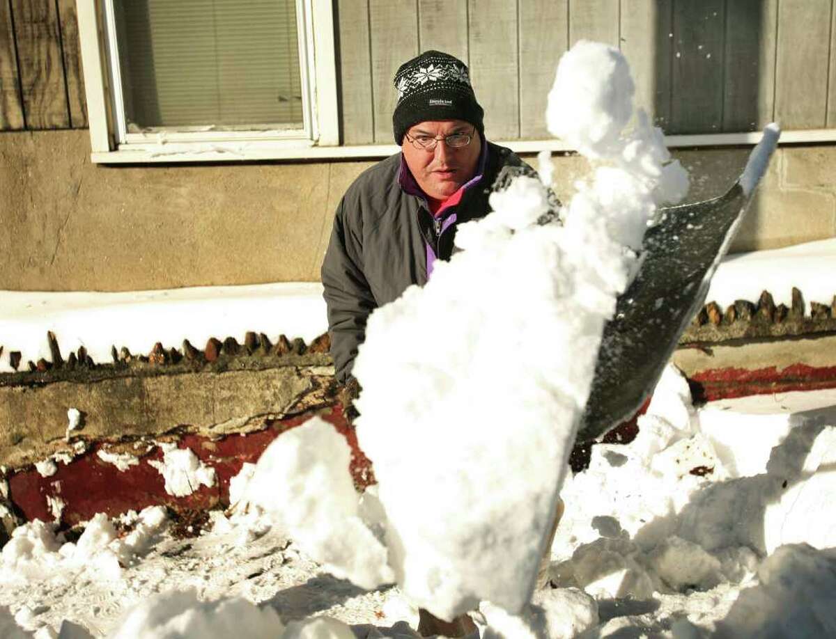 Stamford gets lightest snowfall in area
