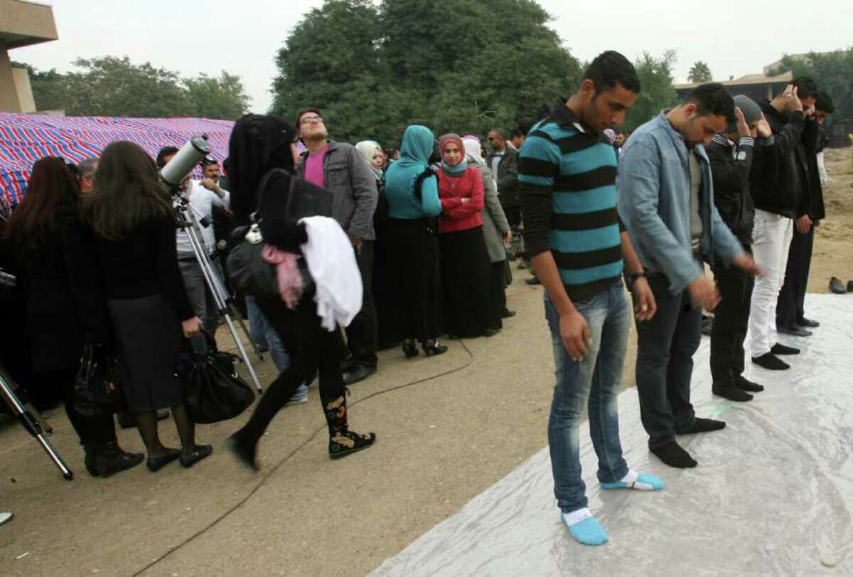 Partial solar eclipse visible over Mideast, Europe