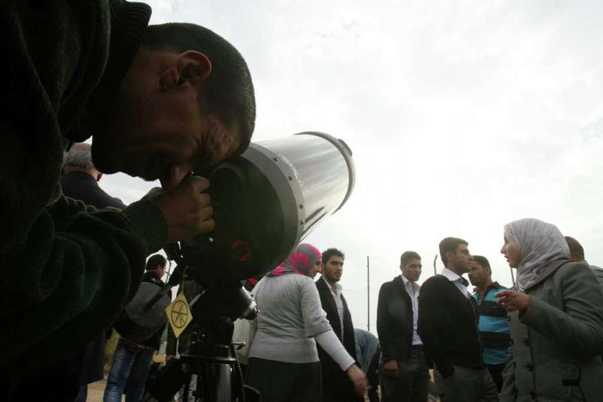 Partial solar eclipse visible over Mideast, Europe