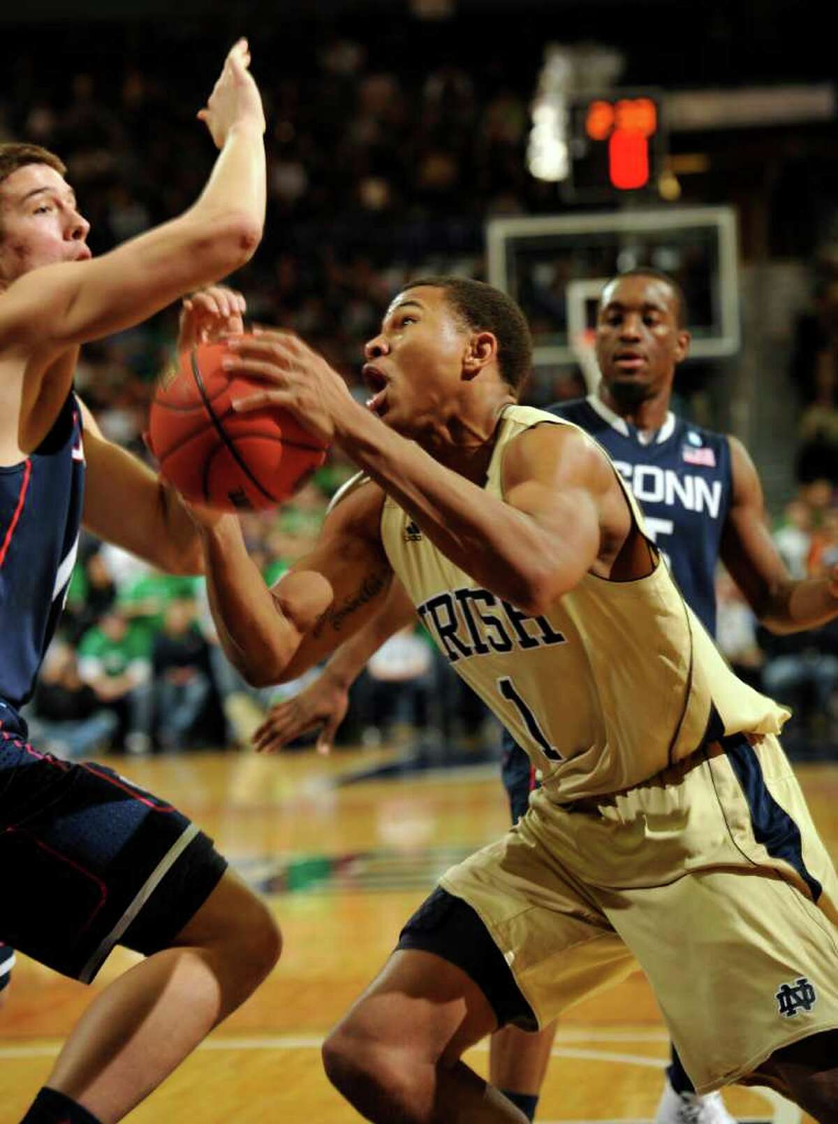 UConn rallies, falls to Notre Dame