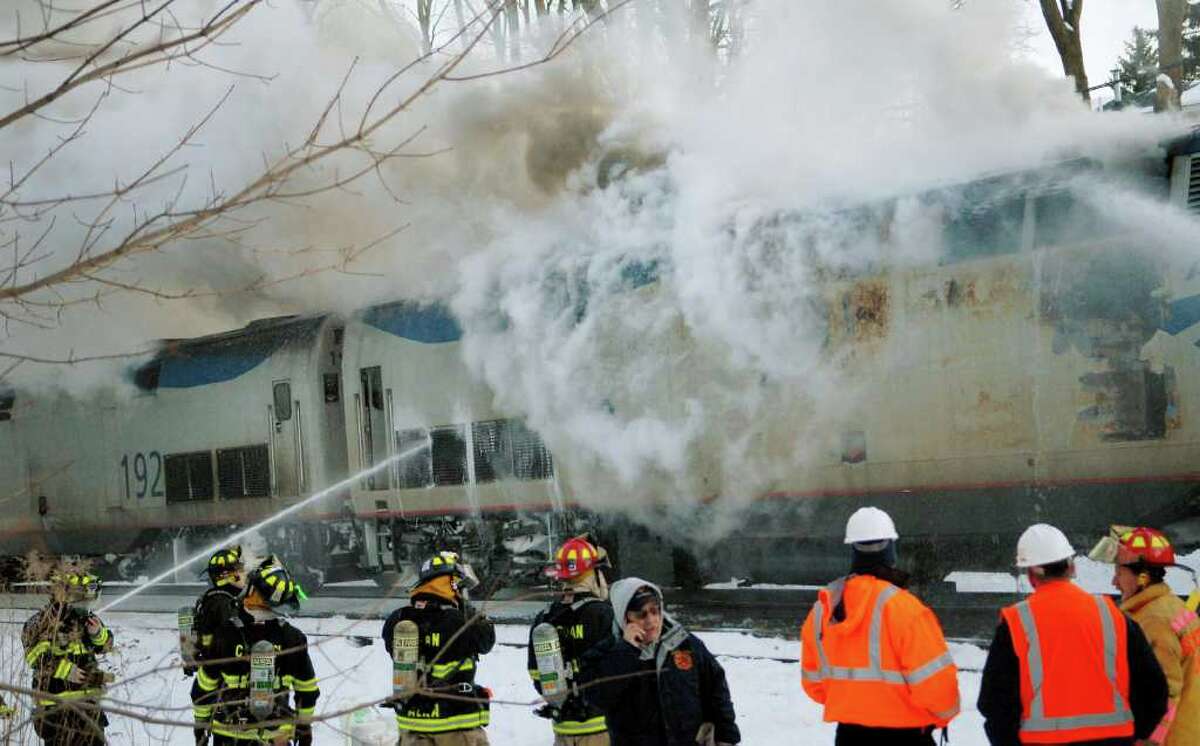 Engine fire slows eastbound Amtrak in Rotterdam