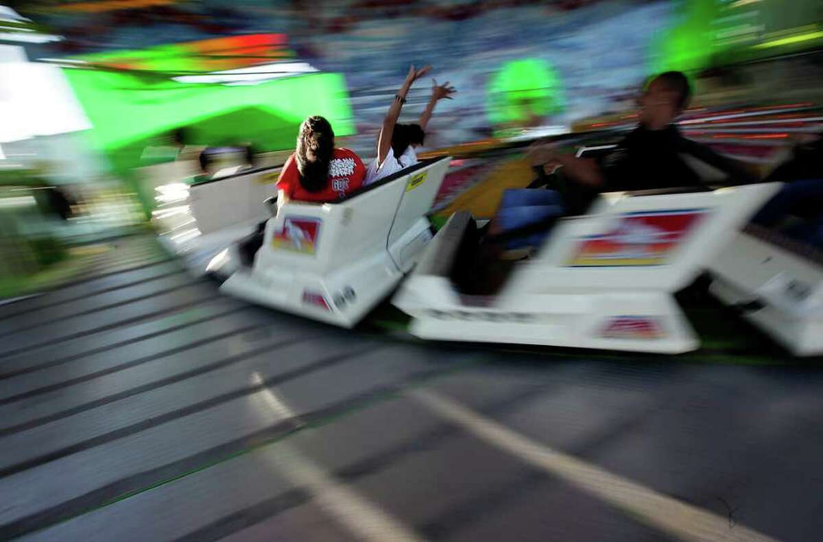 Get your thrills early, often on several rodeo carnival rides