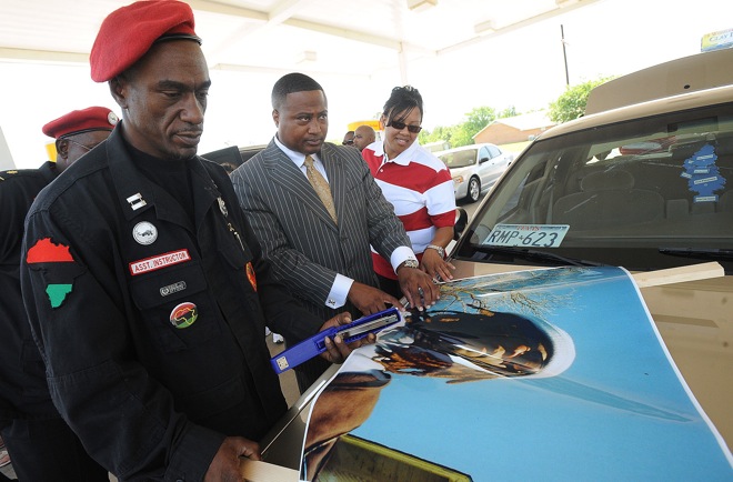 Tempers flare at Panther rally