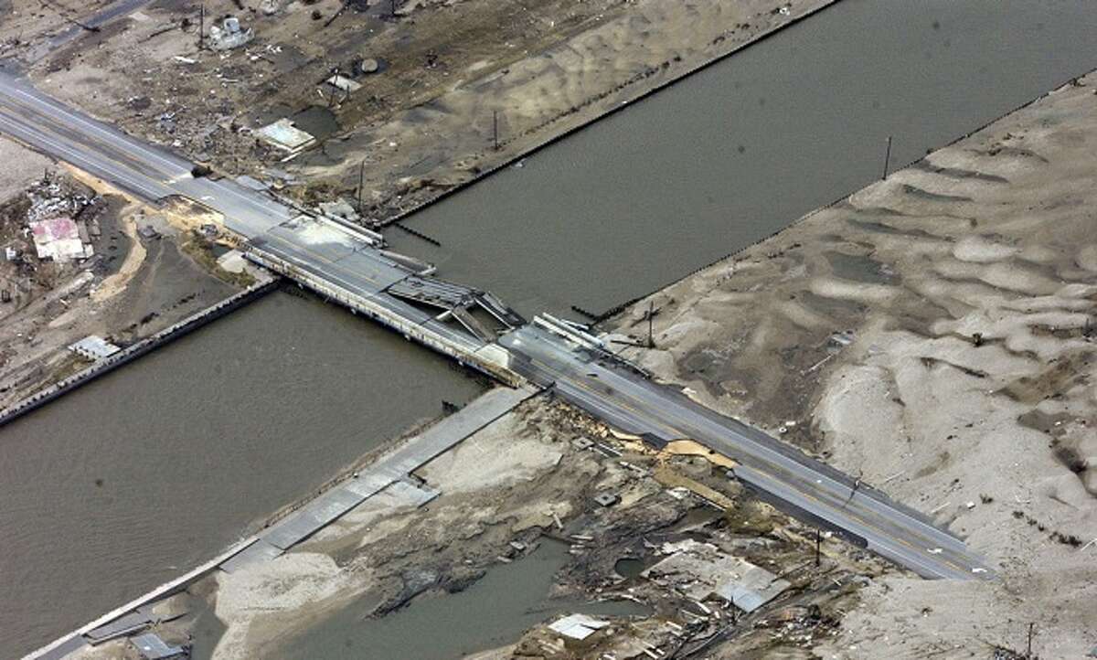 Aerial photos show Ike's devastating force
