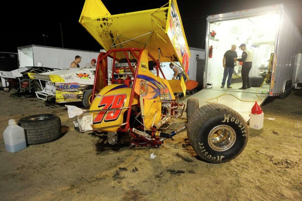 Friday night dirt track racing