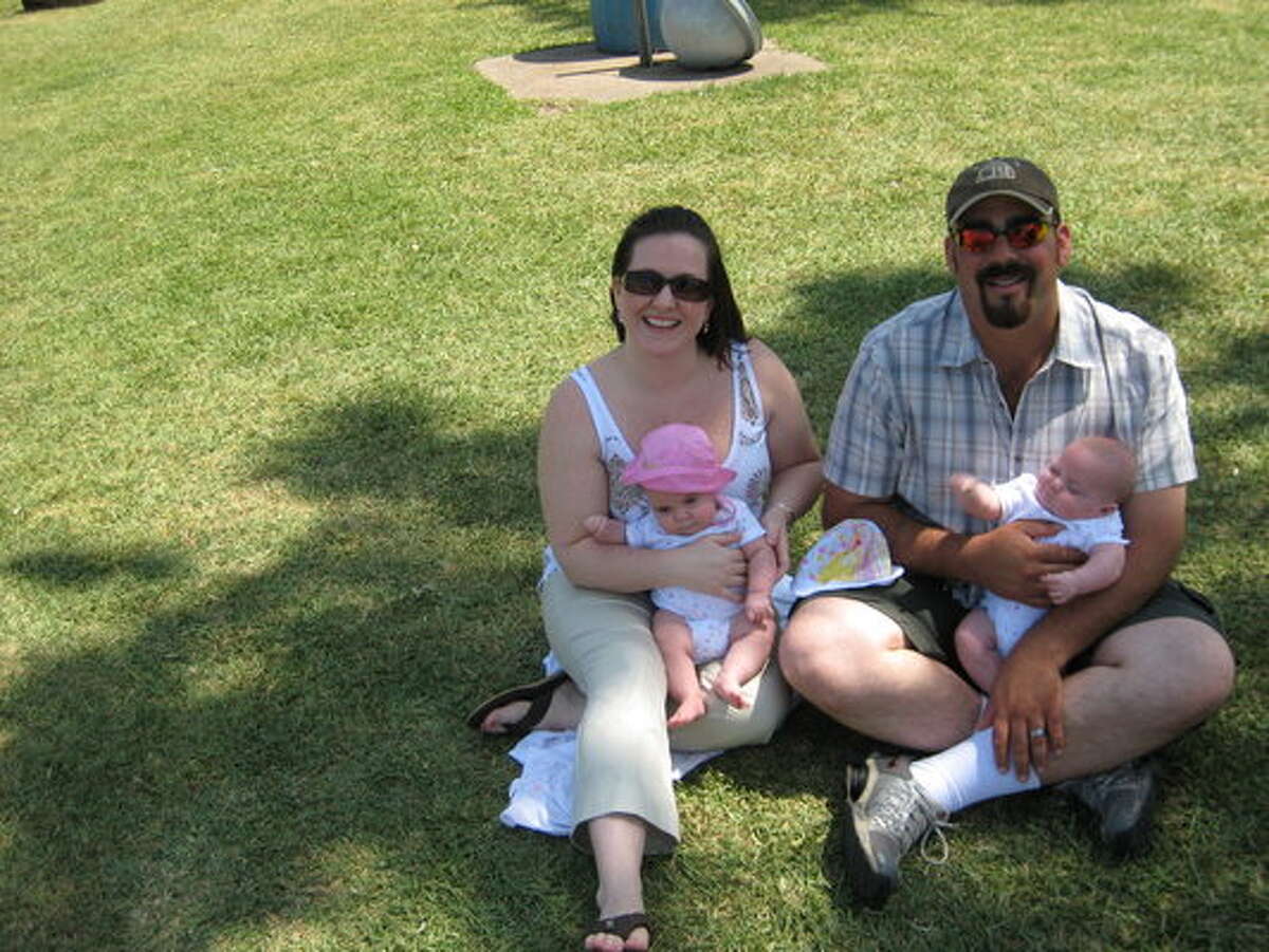 Lindsay and William Spector's six month old twins