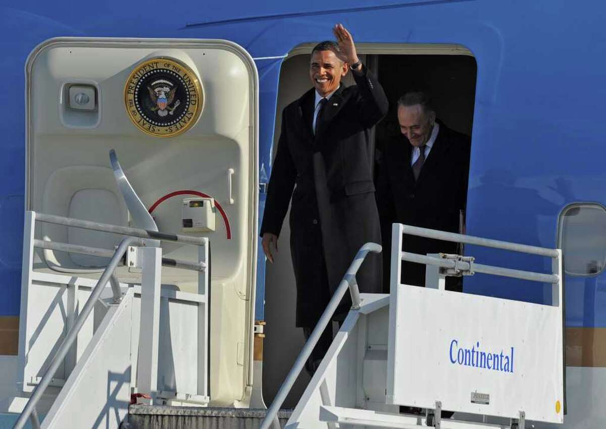 Obama lights up GE, Schenectady