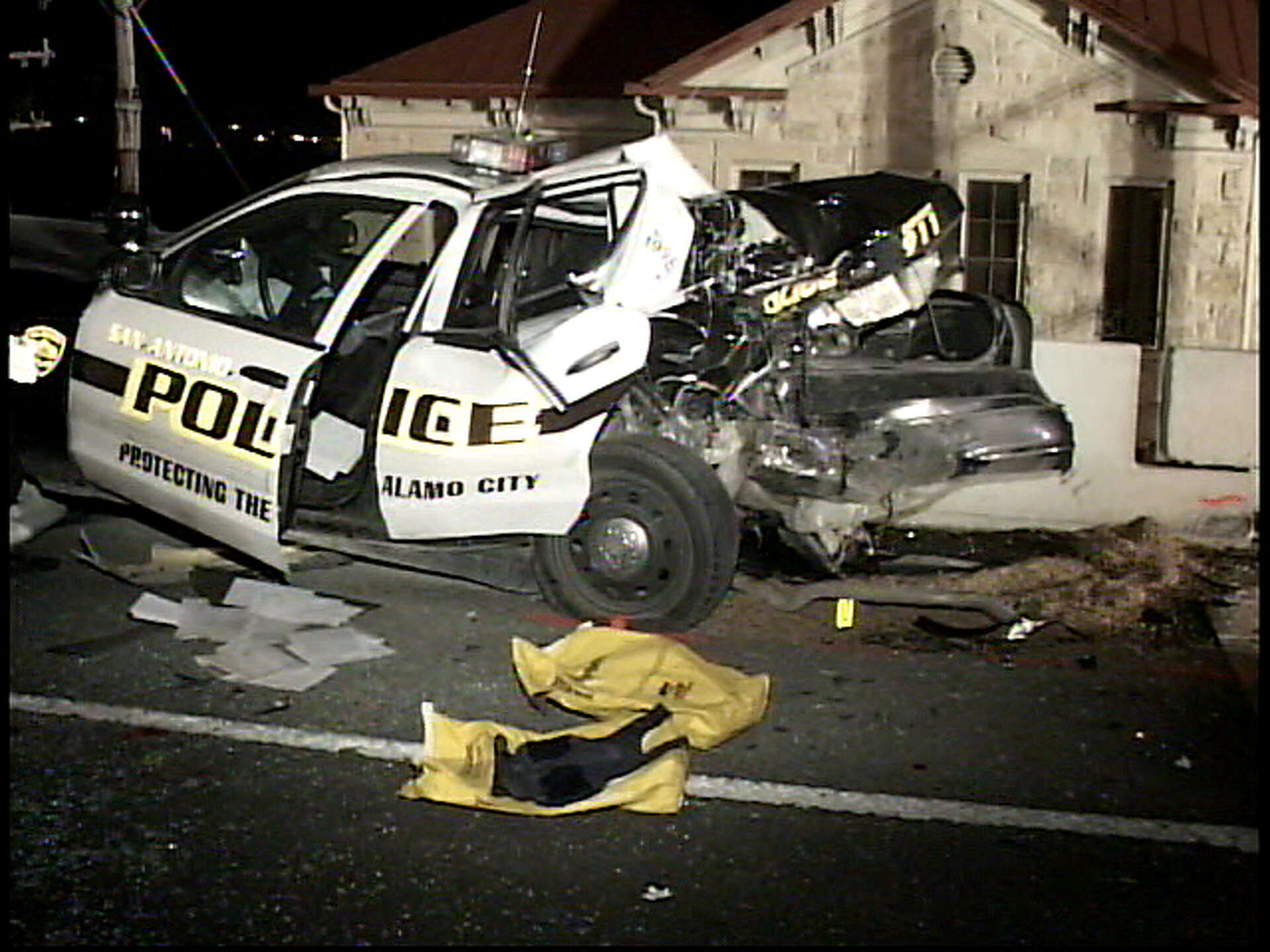 Officer's leg severed