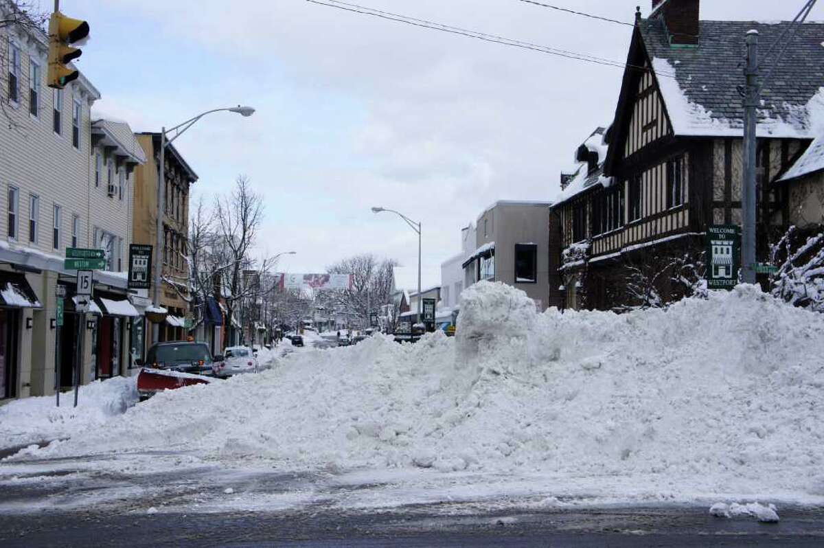 Record snowfall busting Westport's budget