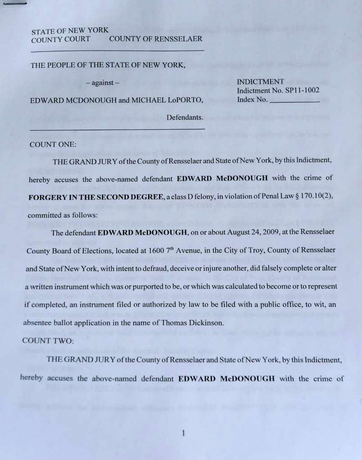 Two Democrats indicted in Troy ballot scam case