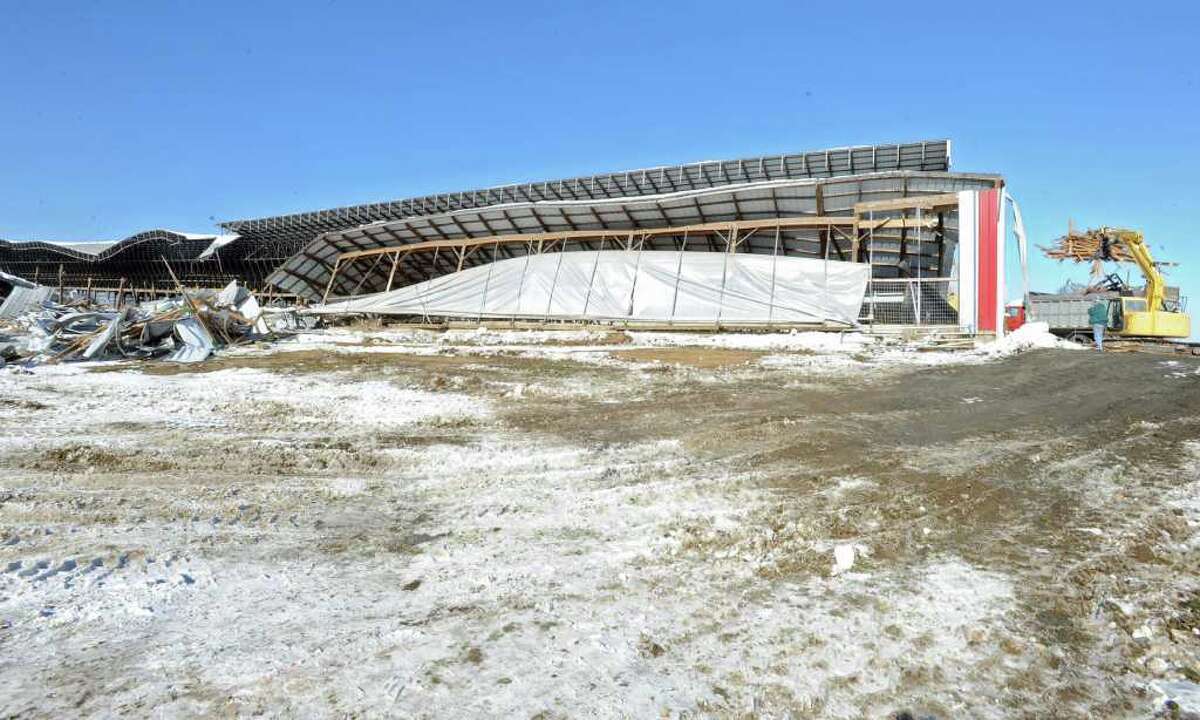Barn collapse crushes at least 25 cows