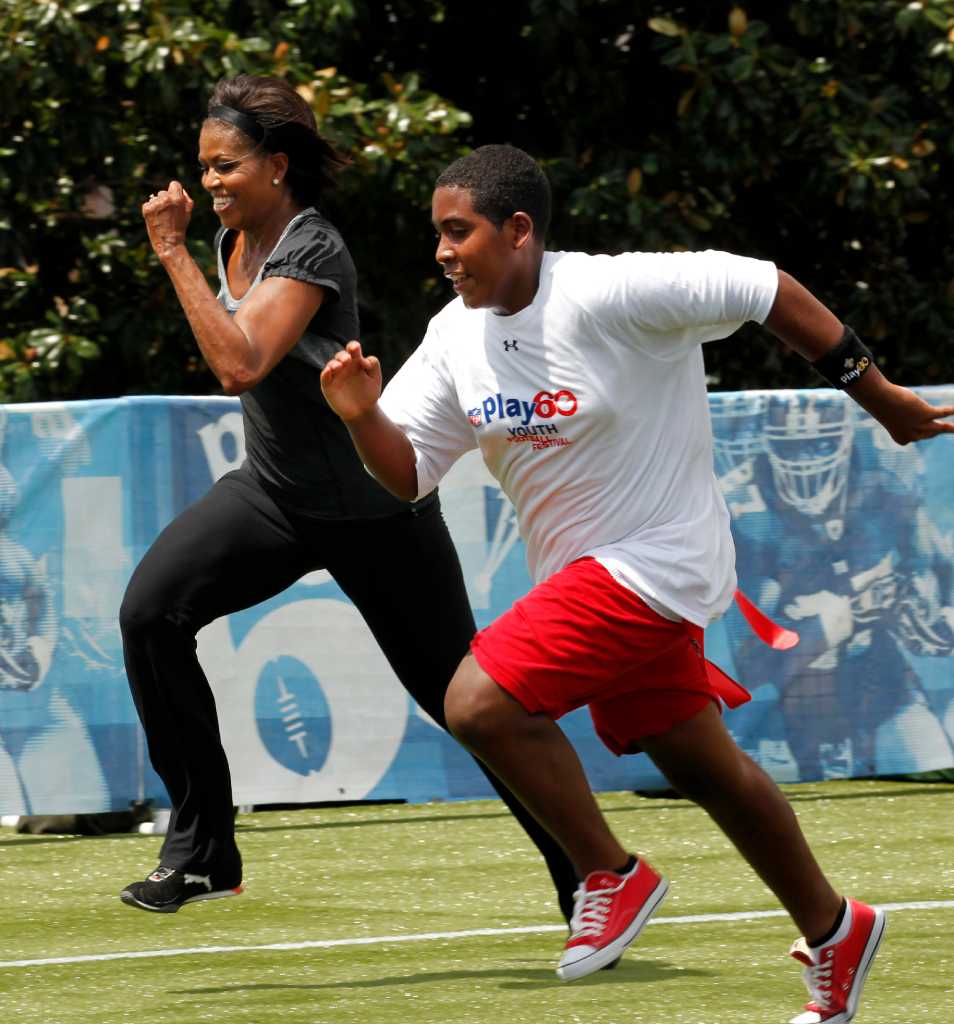 First lady touts anti-obesity effort