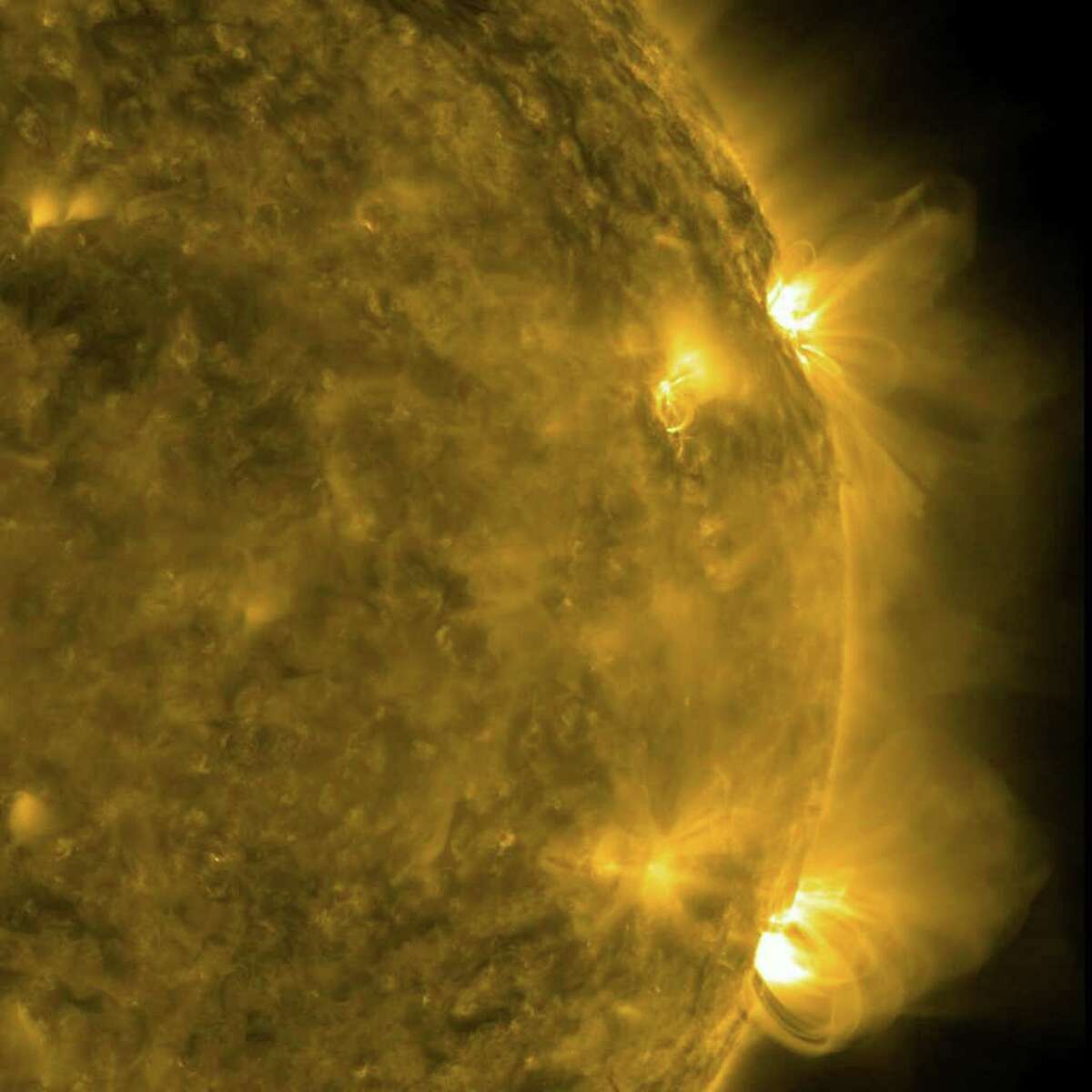 Flares could light up night