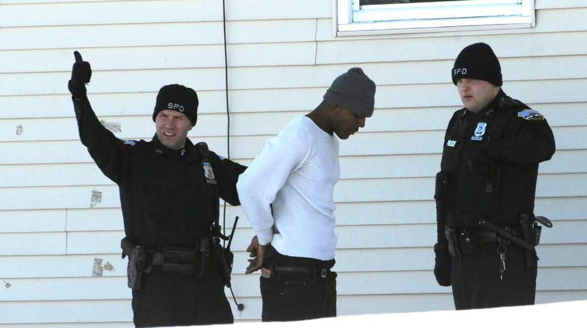 Pair arrested after standoff