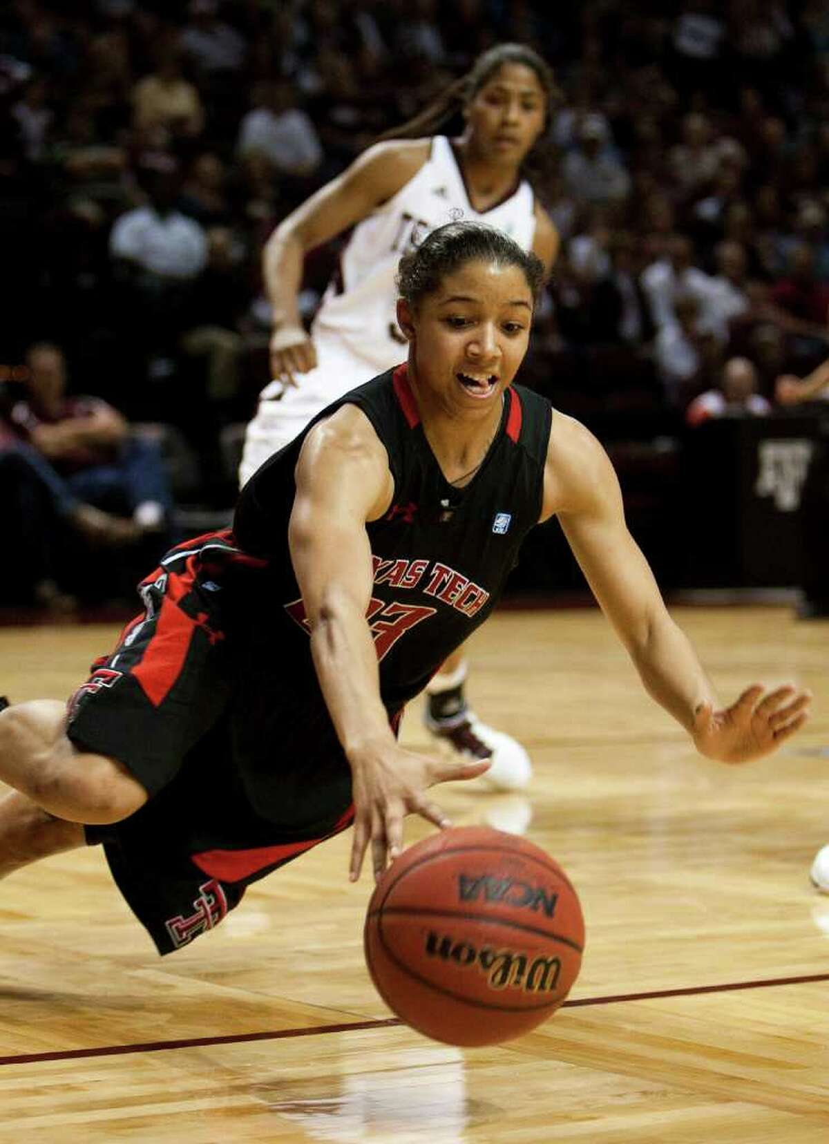 Adams, Aggies skip past Lady Raiders