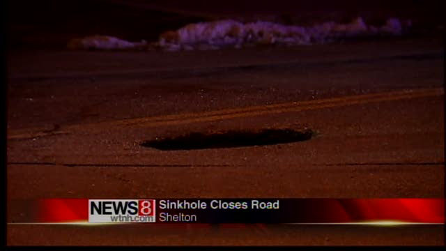 Sink hole 20-feet deep forces closure of part of Long Hill Avenue in ...