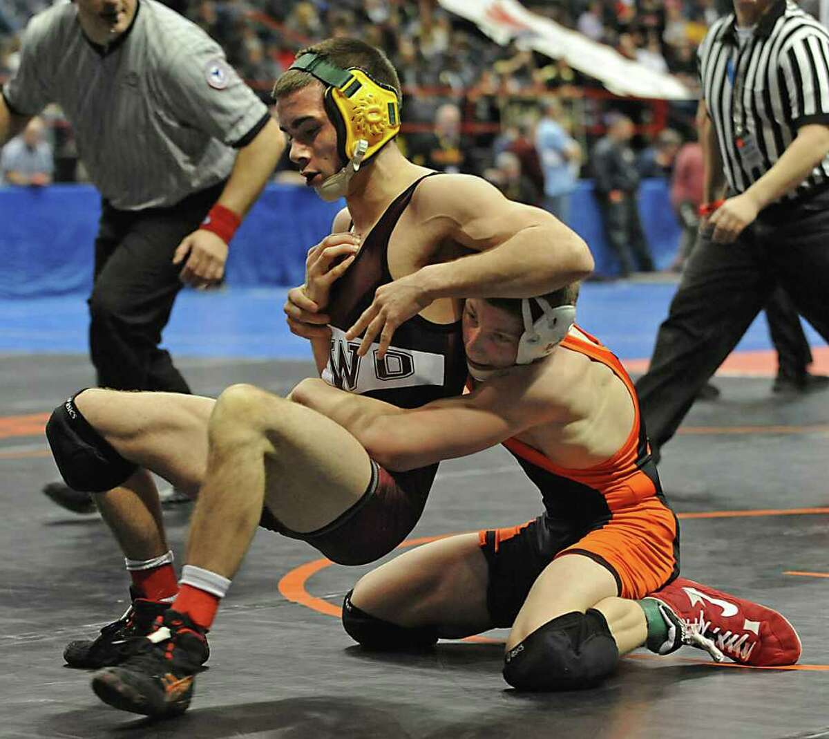An upset win for Colonie wrestler