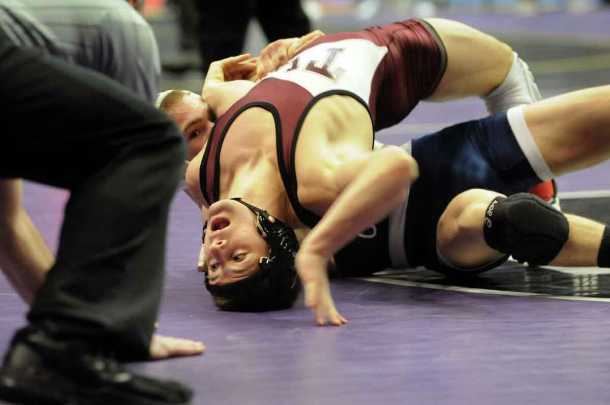 An upset win for Colonie wrestler