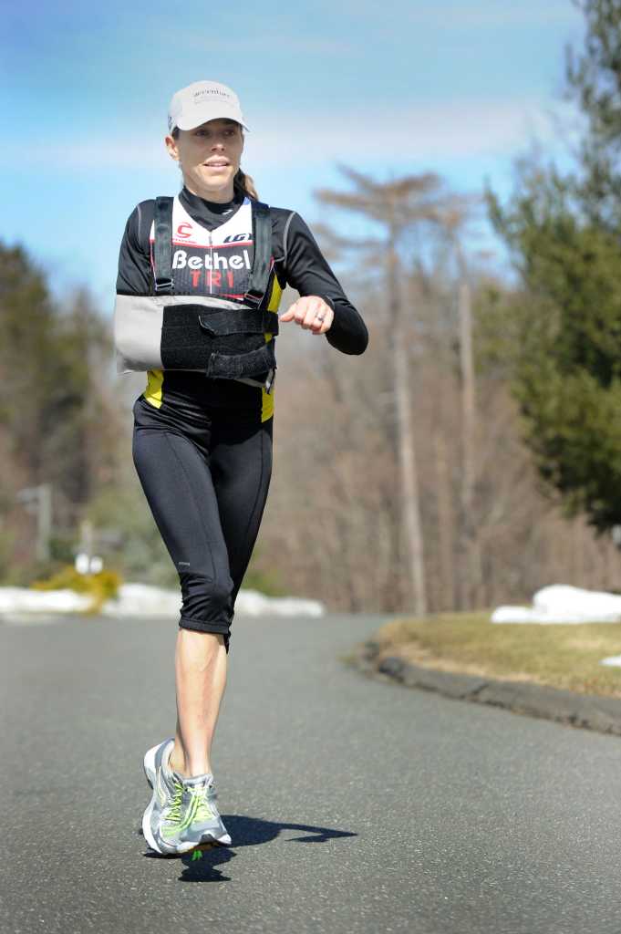 Ridgefield triathlete makes history, not excuses