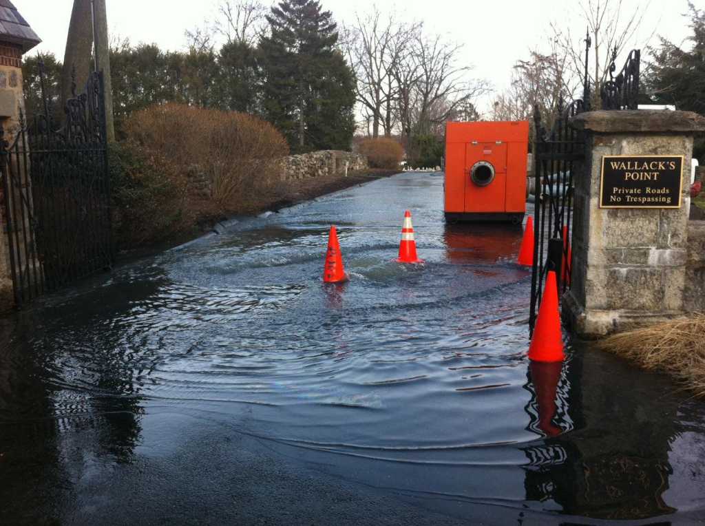 Sewer line break sends raw sewage through Wallack's Point