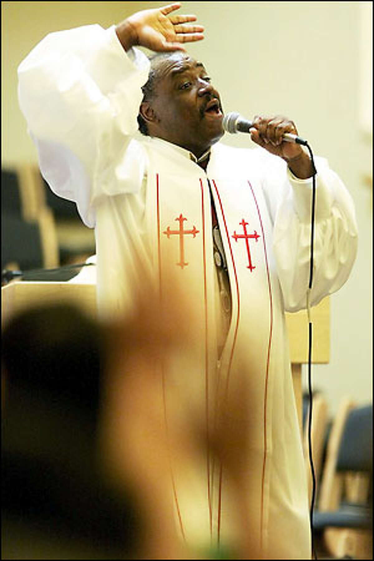 Rev. Jeffrey, the man out front