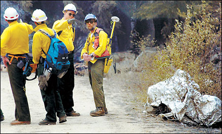 Haunting scene at firefighters’ last stand