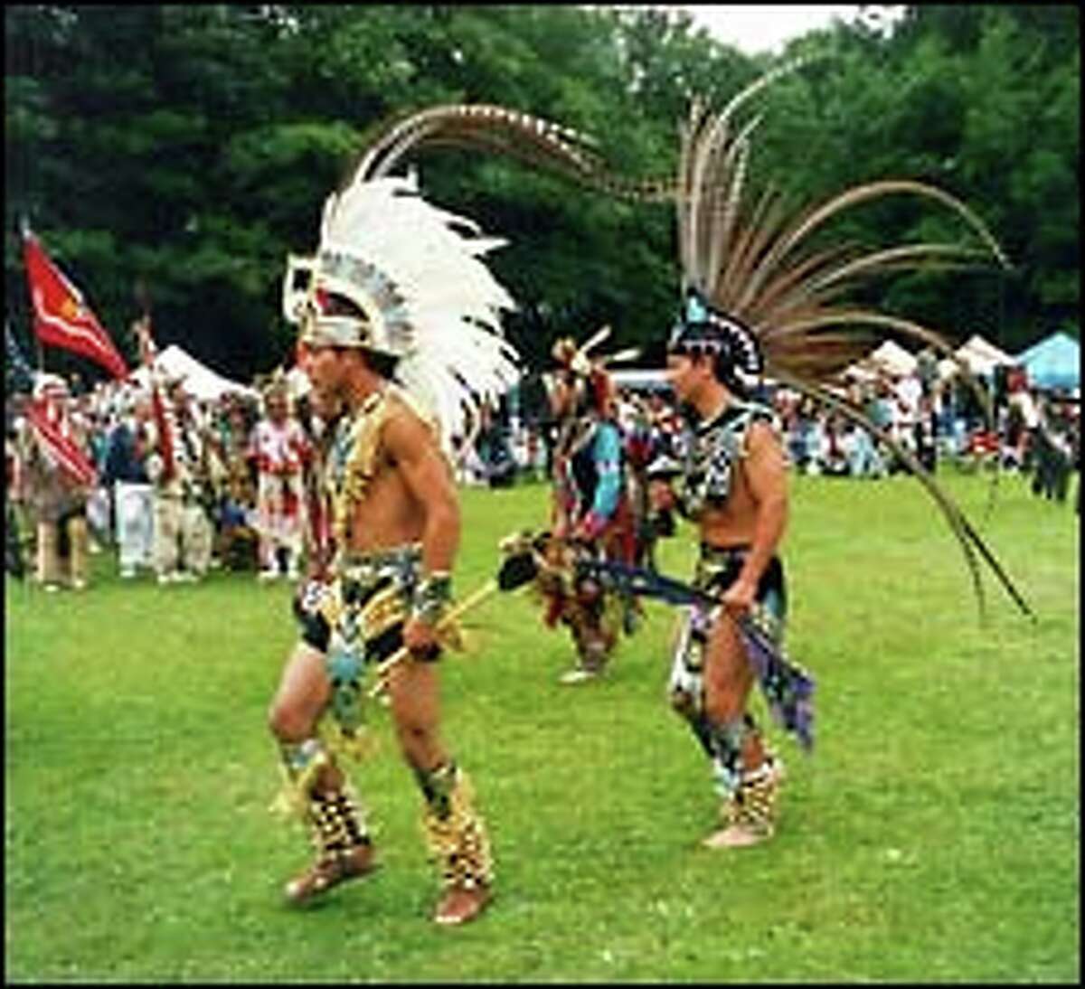 Native Americans come together for powwow