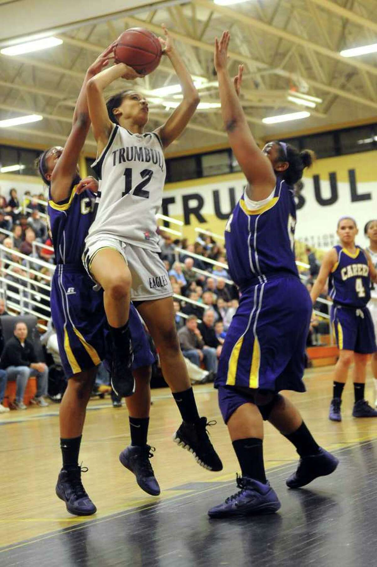 No. 1 seed Trumbull ousted by Career in Class LL girls quarterfinals