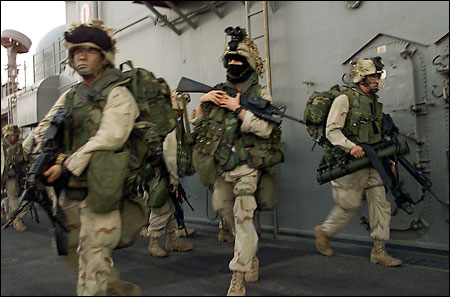 Troops secure control of base