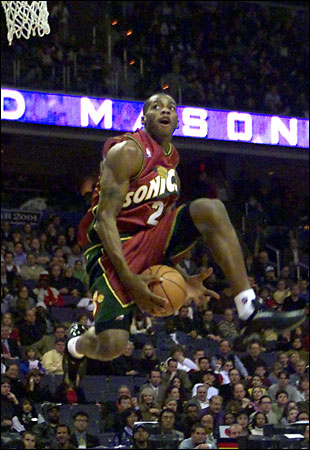 Sonics swingman Mason happy to defend Slam Dunk title