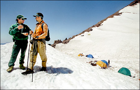 Mount Rainier's elite climbing rangers pound a treacherous beat