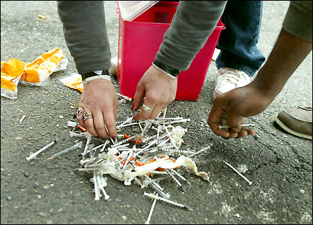 Clean syringes still hard to find