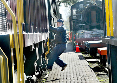 All aboard for a train ride into history at railroad museum