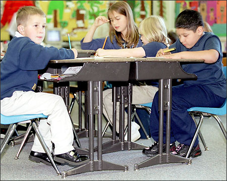 At this school, students are dressed for success, all alike