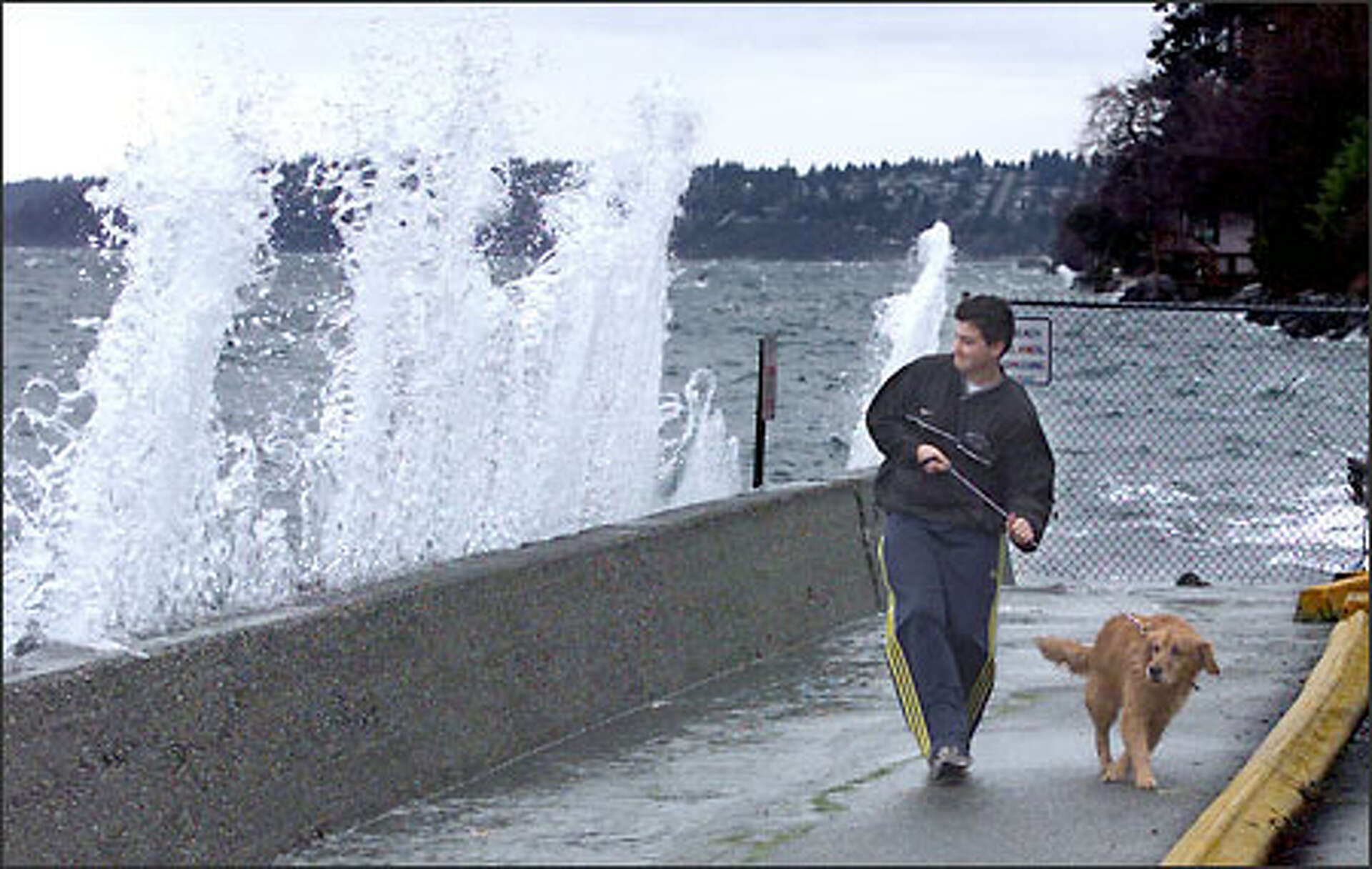 Wind and waves wallop Western Washington