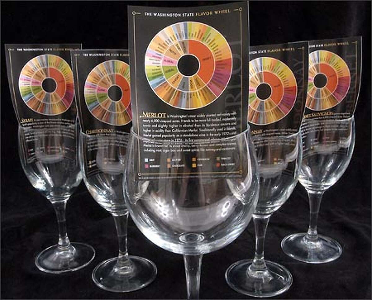 Handy flavor wheels give suggestions on pairing food and drink