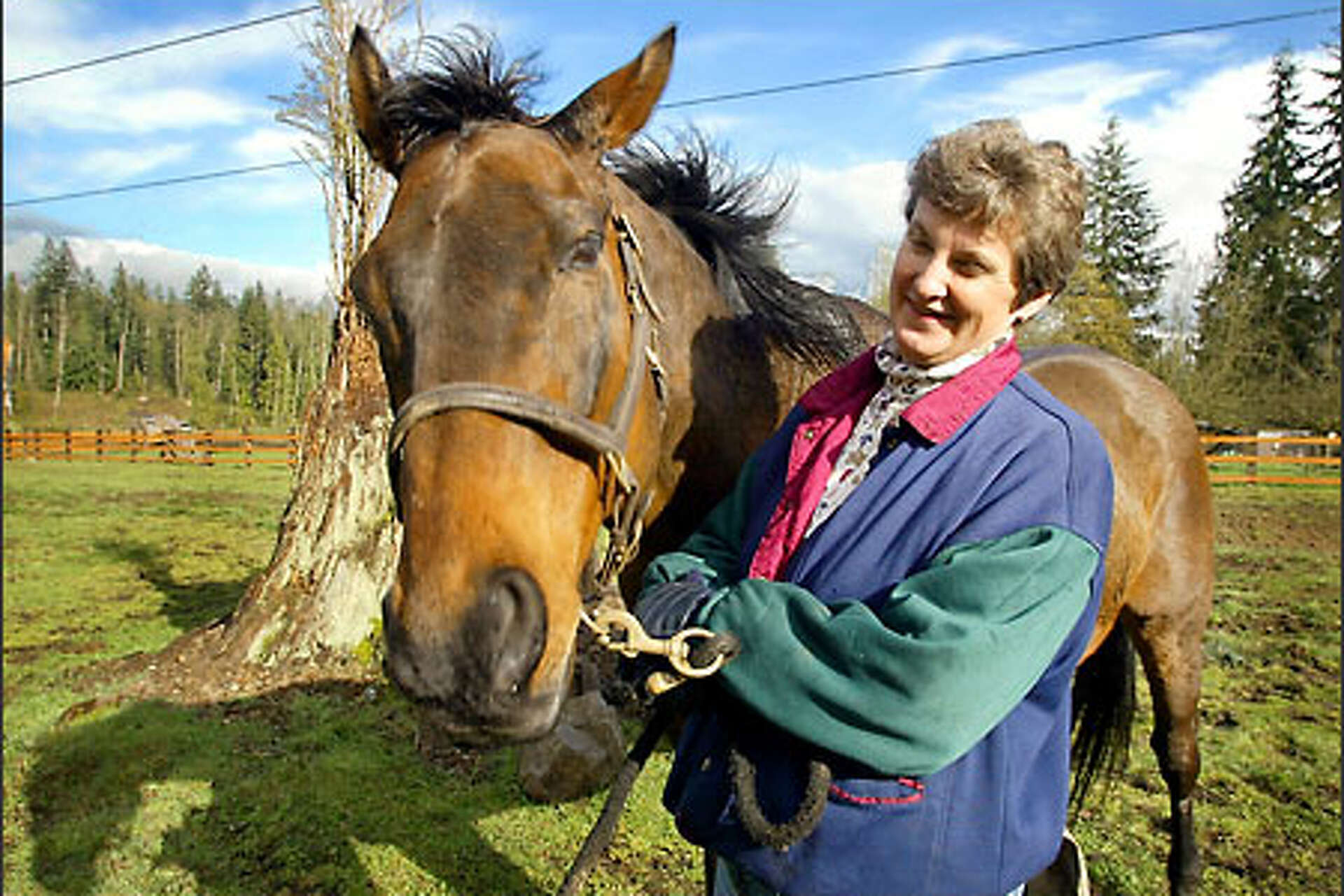 Race horse not only one with a big heart