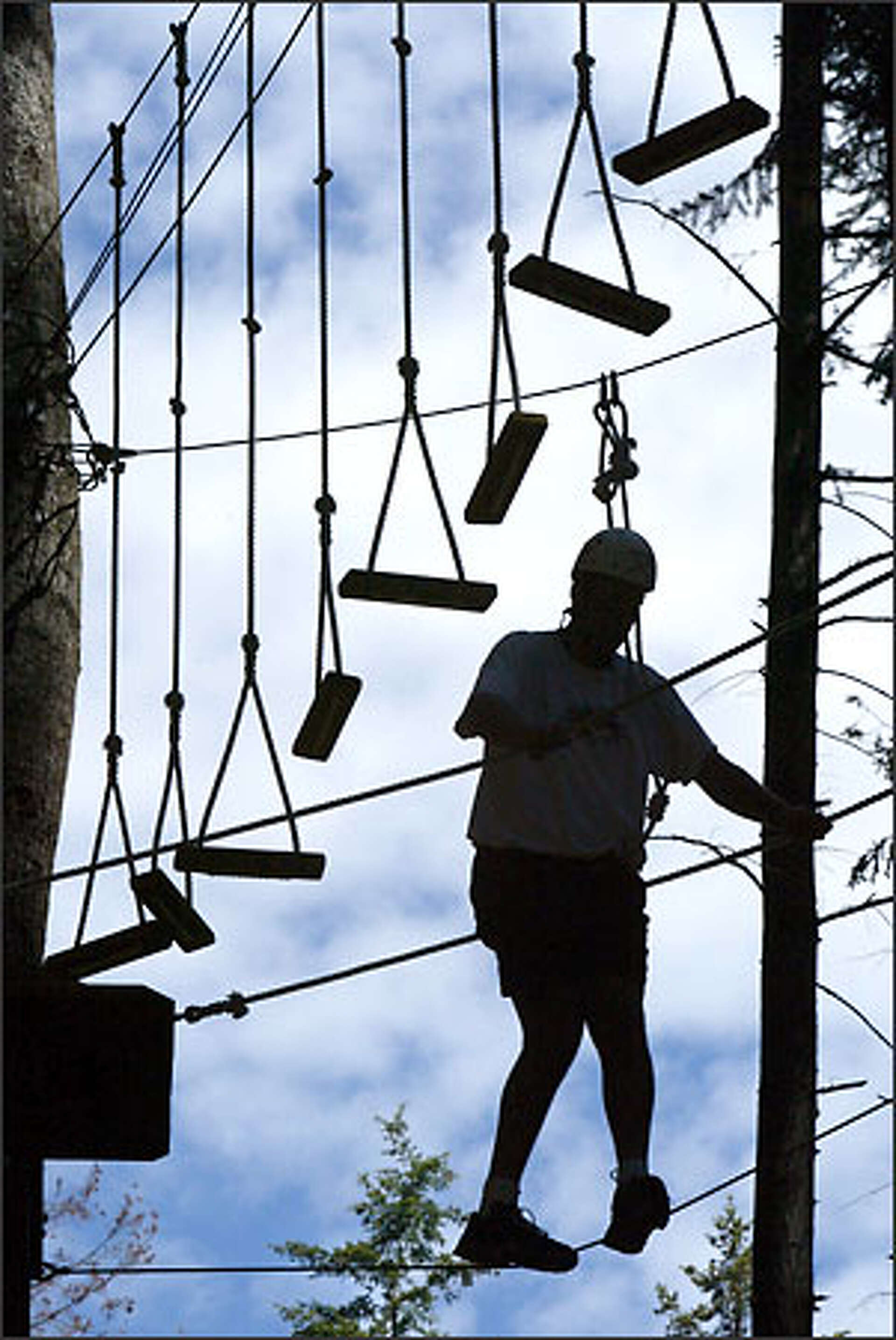 Challenge courses help people rise above fear