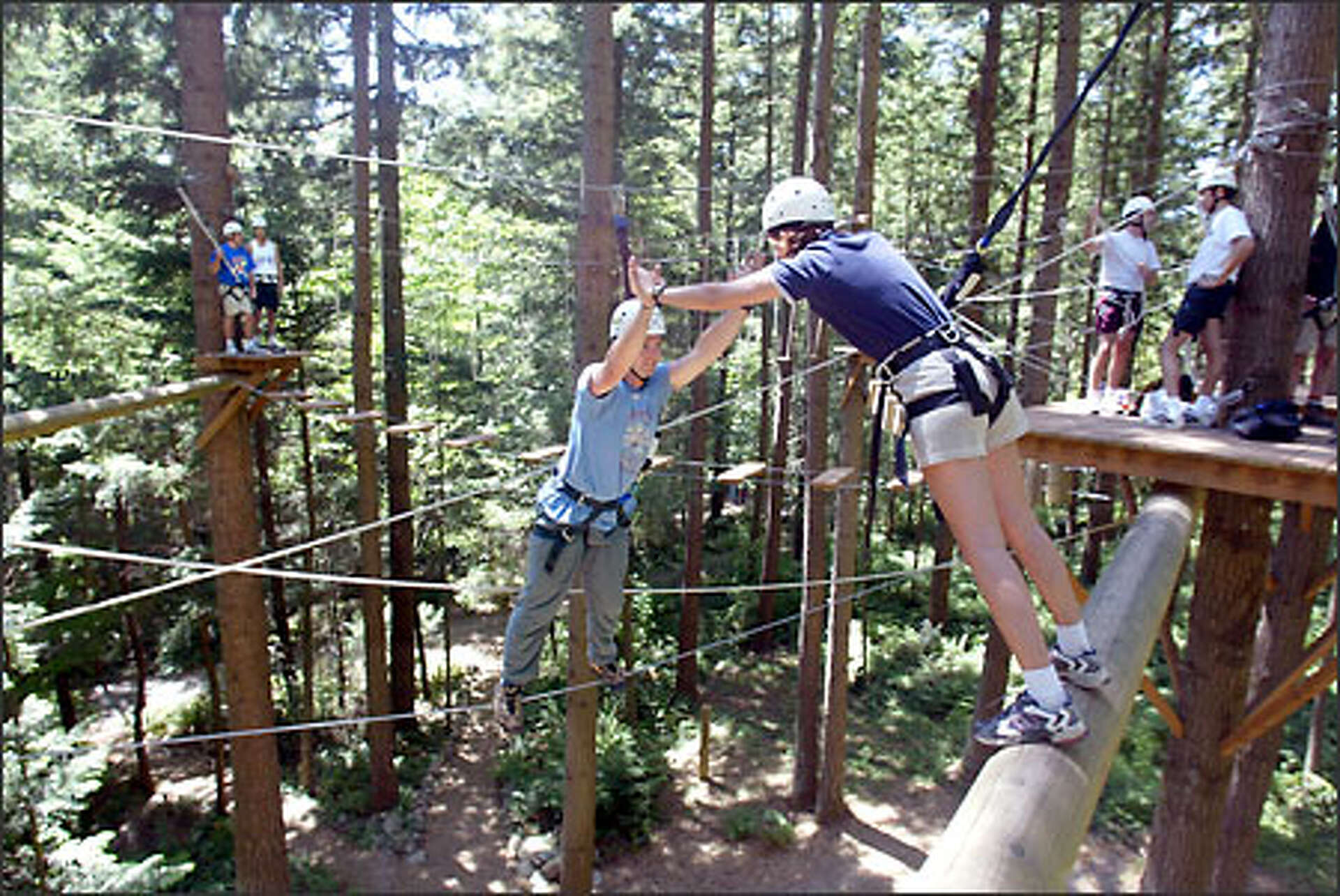 Challenge courses help people rise above fear
