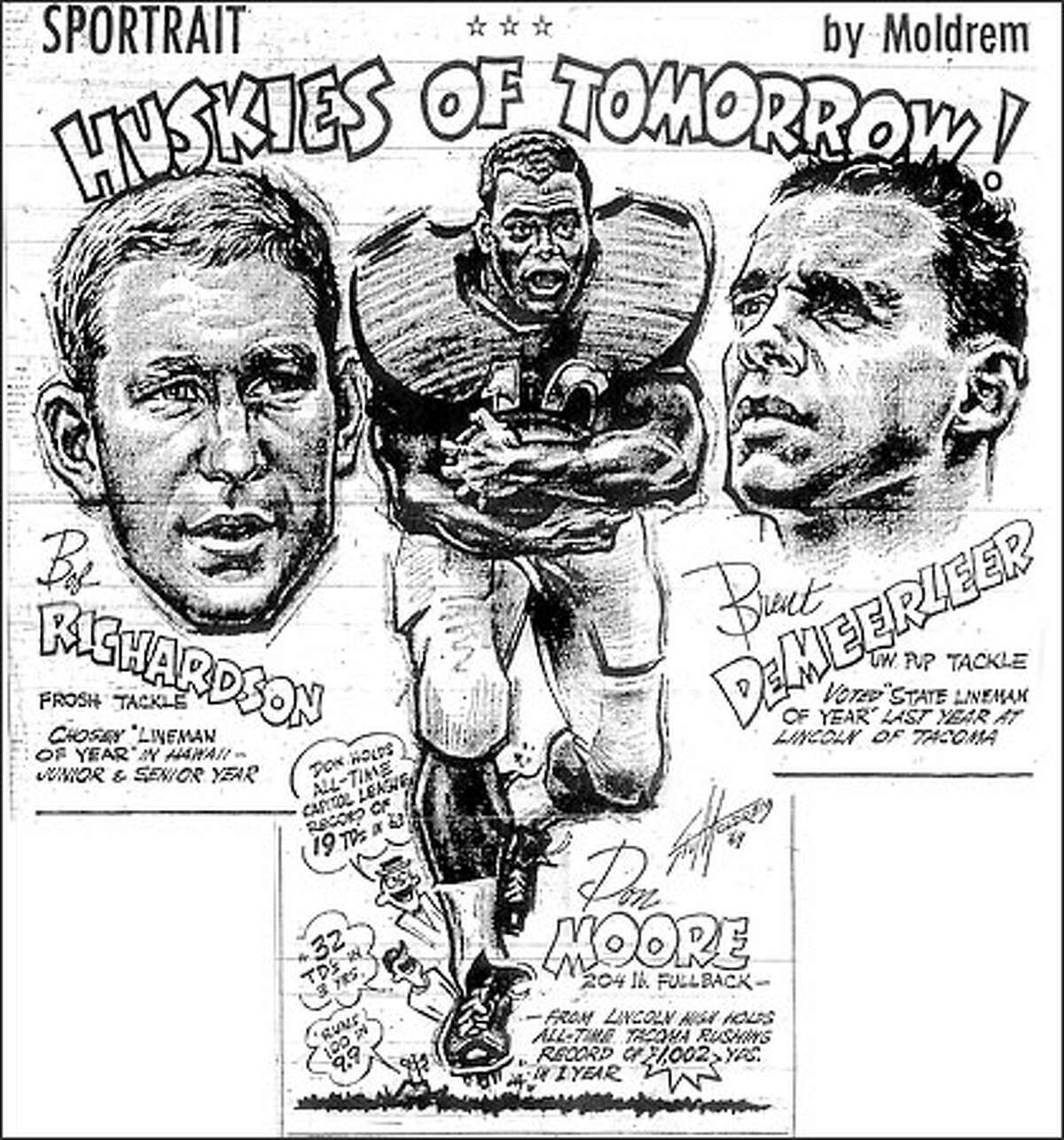 Whatever happened to Husky football player Don Moore?