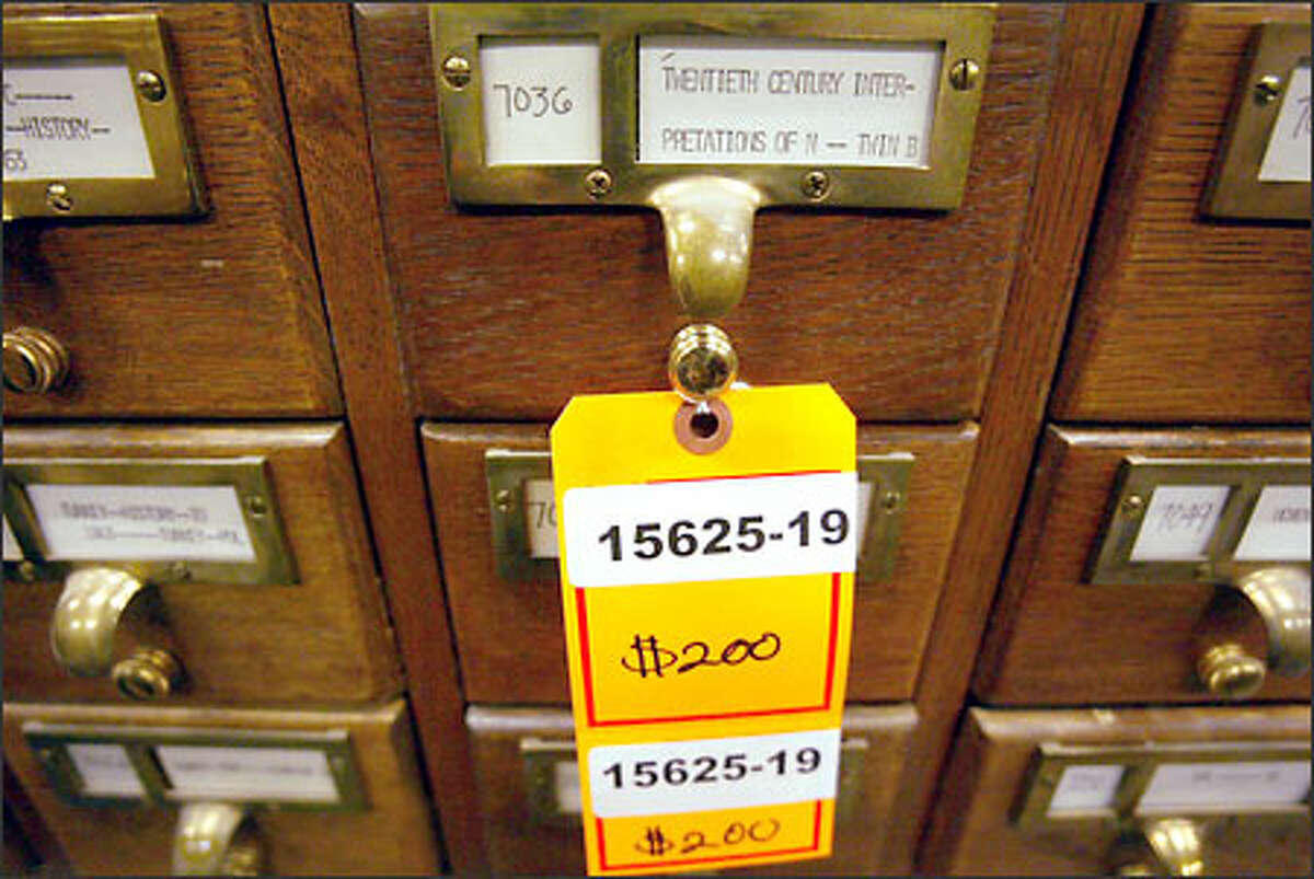 Obsolete UW card catalogs for sale