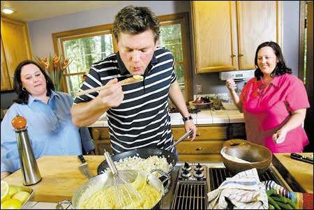 Food Network chef is on the scene with a spicy menu and a can-do zeal