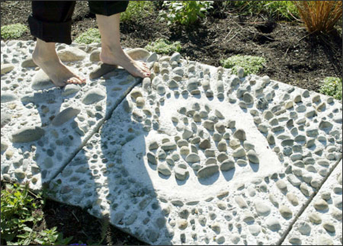 Bastyr's foot-massaging walkway is a literal path to good health