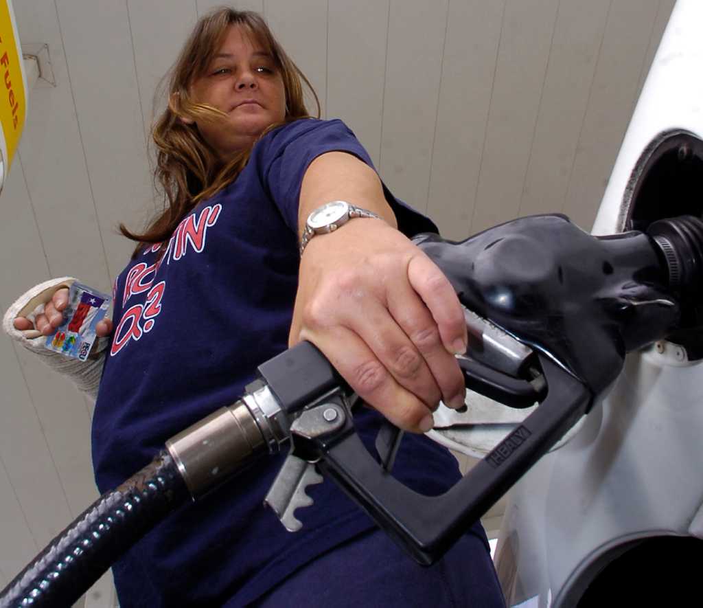 With gas, what goes up is slow to go down